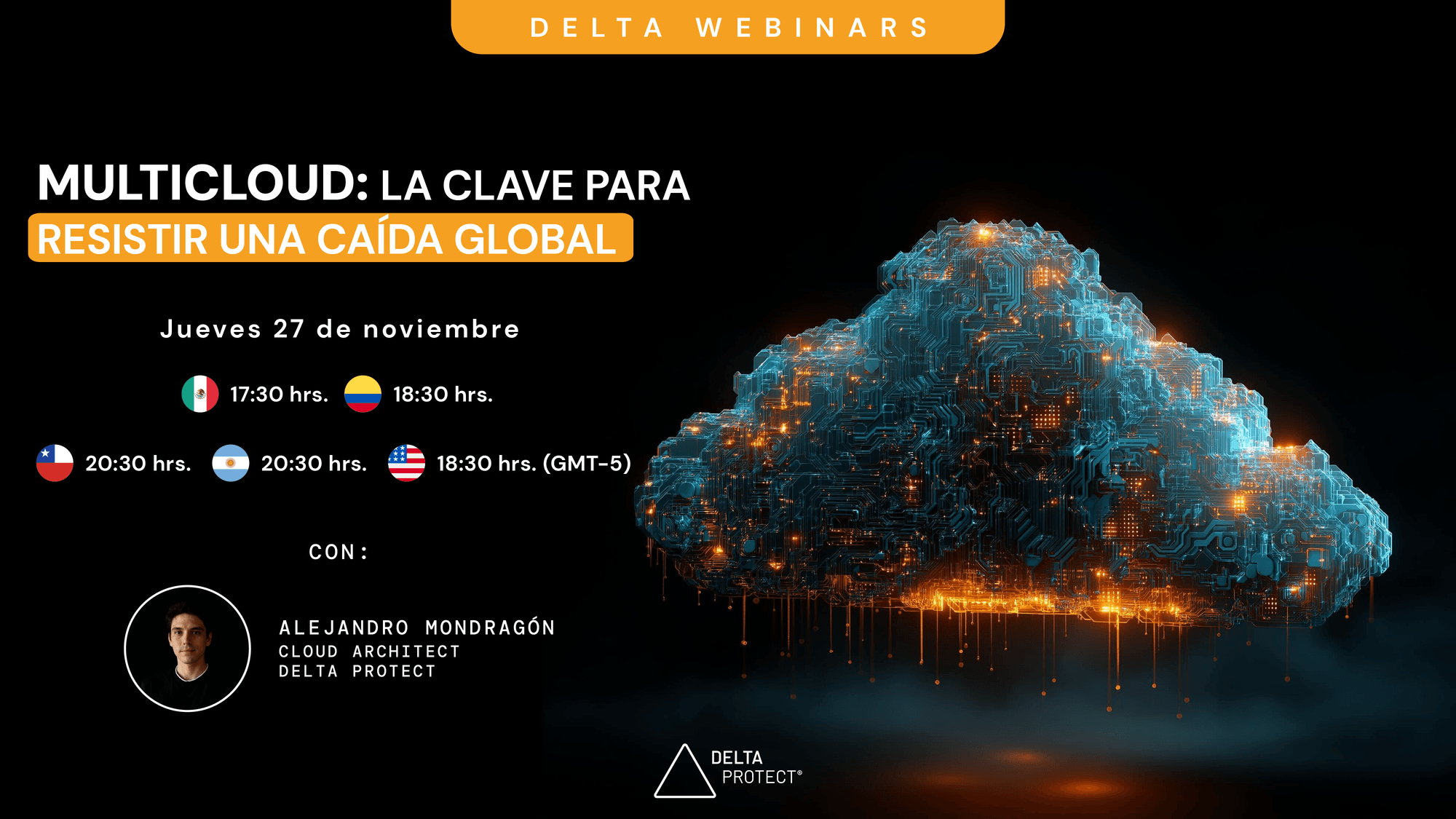 Webinar - Multicloud: la clave para resistir una caída global | Delta Protect